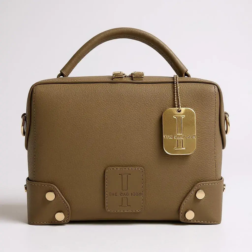 The PETITE GRANDMERE GENUINE LEATHER TRUNK BAG | thebagicon
