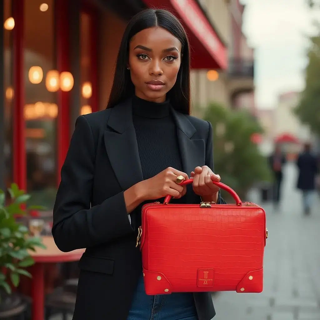 The GRANDMERE LEATHER TRUNK BAG | thebagicon